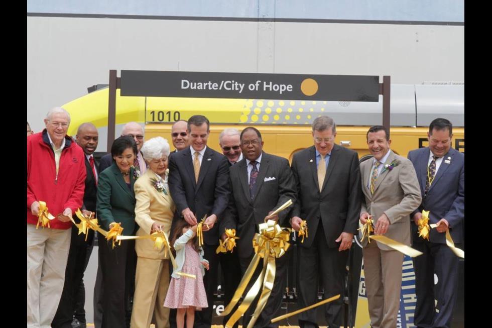 Gold Line extension reaches Azusa | News | Railway Gazette International